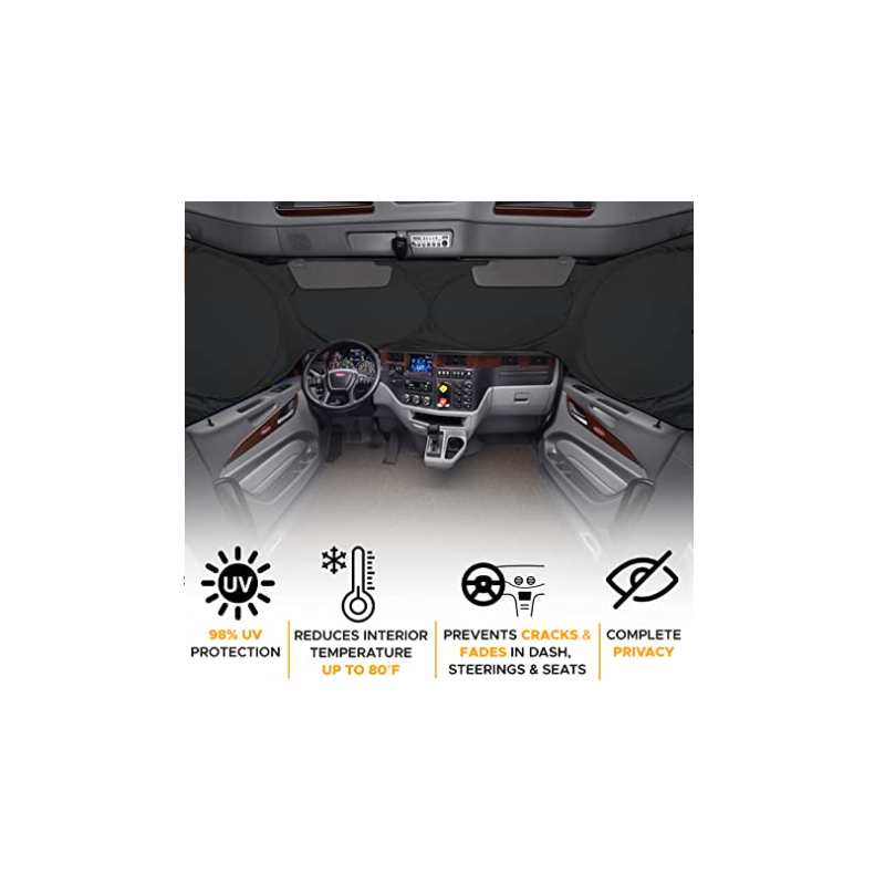Semi-Truck Sun Shade Best for Commercial Trucks