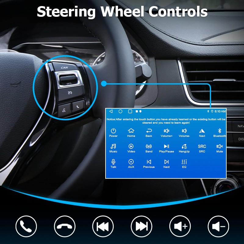 Android 12 Car Radio 9 Inch CarPlay Multimedia Player with WiFi GPS ...