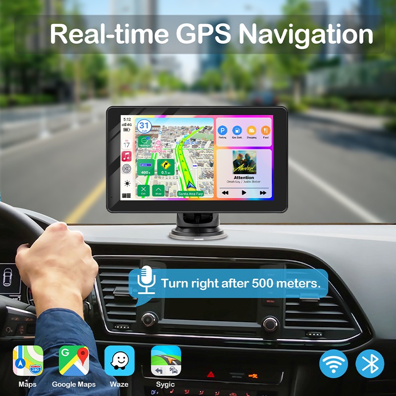 OHREX F760W Wireless Apple CarPlay Android Auto 7 Inch with Bluetooth ...