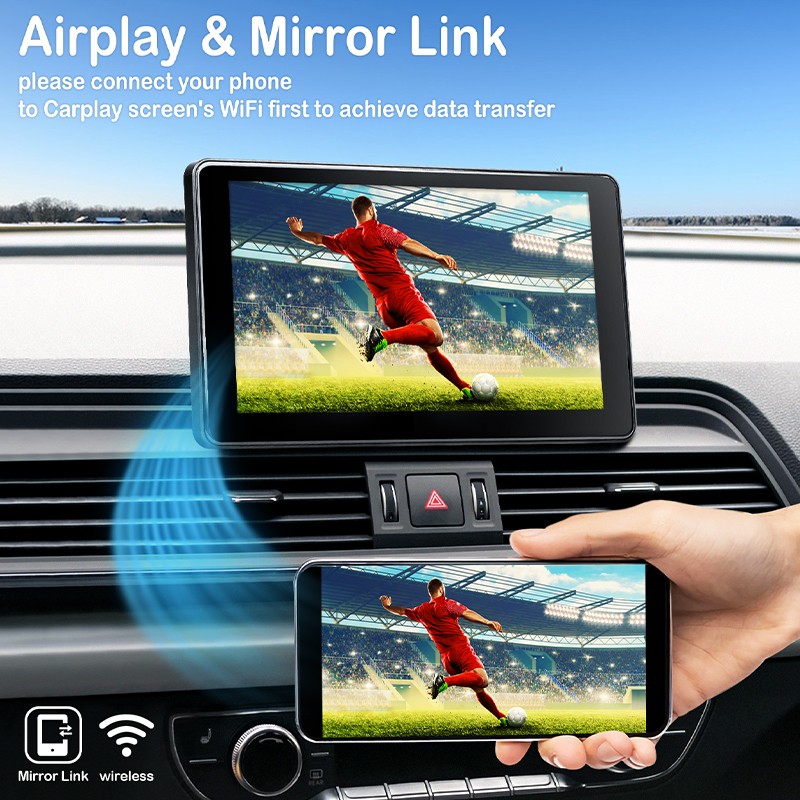 OHREX F760W Wireless Apple CarPlay Android Auto 7 Inch with Bluetooth ...